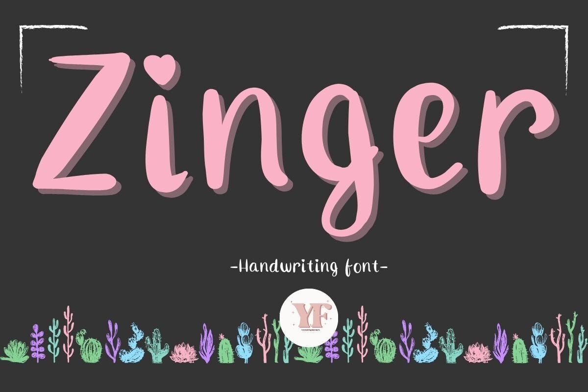 Zinger Font - Oliviaoasis - Medium