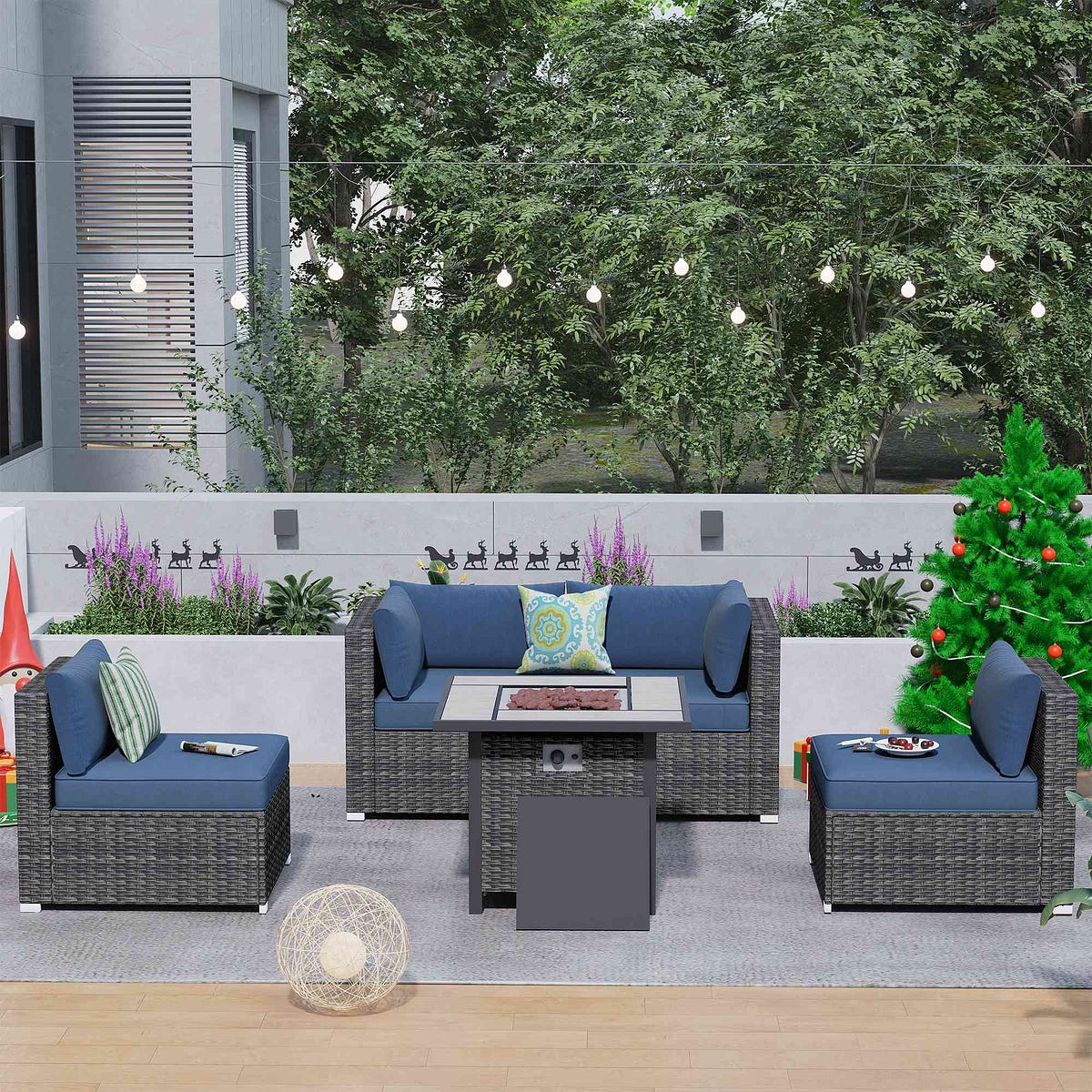 Designing your Dream Outdoor Space with a Blue Outdoor Sectional | by ...