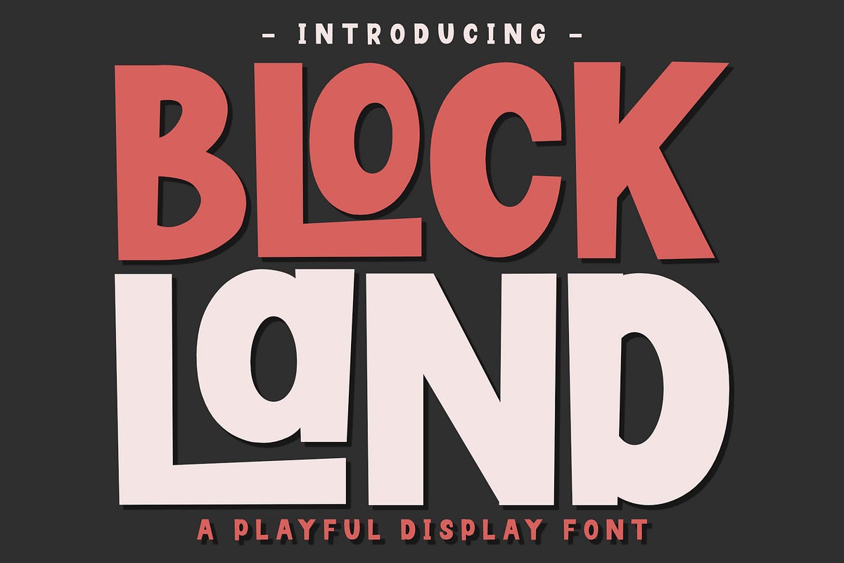 Blockland Sans Serif Font | by Chloecipher | Medium