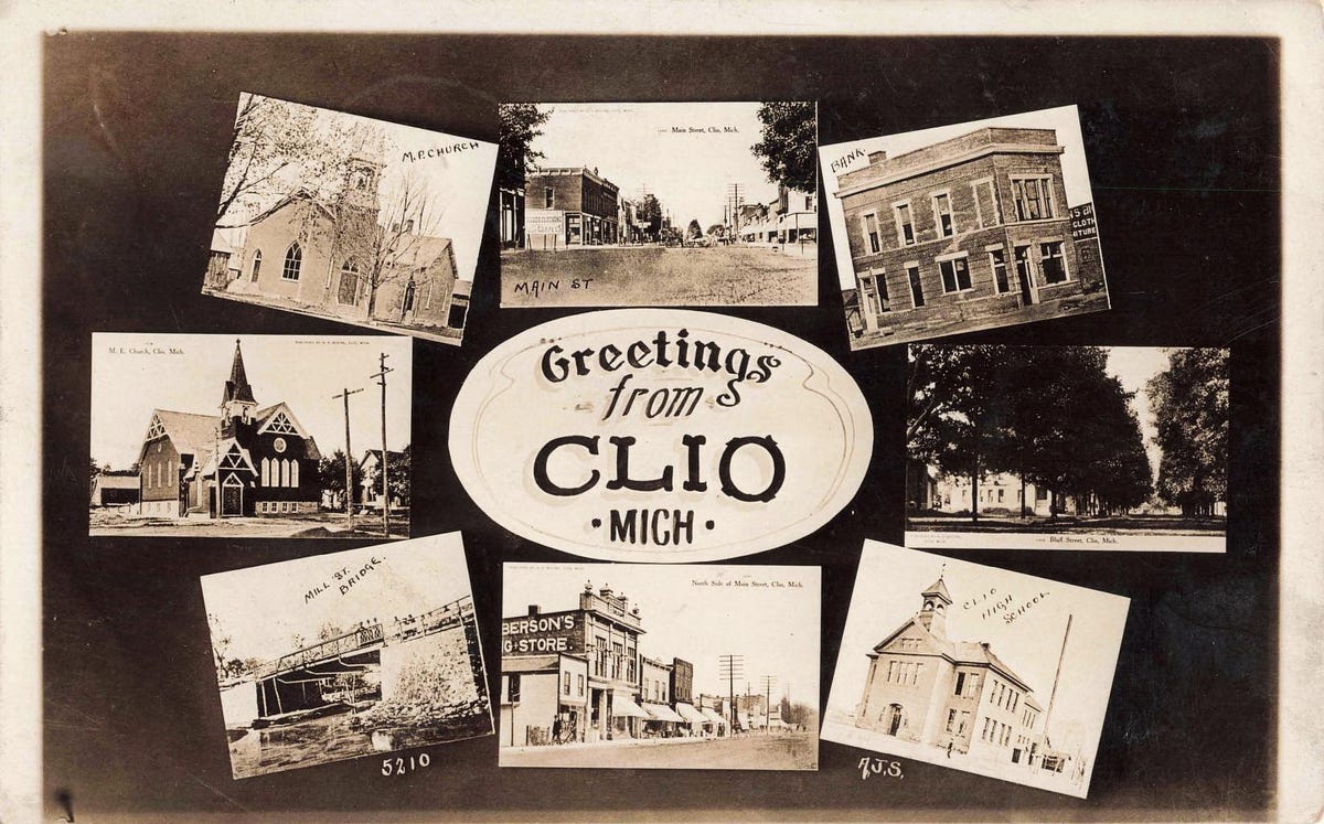 Clio Michigan 1900–1930 — Transition From Steam Whistles to Storefronts ...