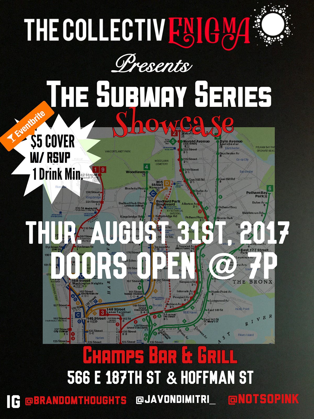 The CollectivEnigma Presents . . . The Subway Series Showcase | by P!NK ...
