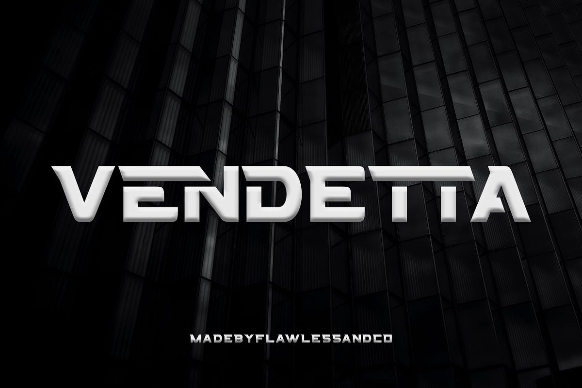 Vendetta Font - Isabellaink - Medium