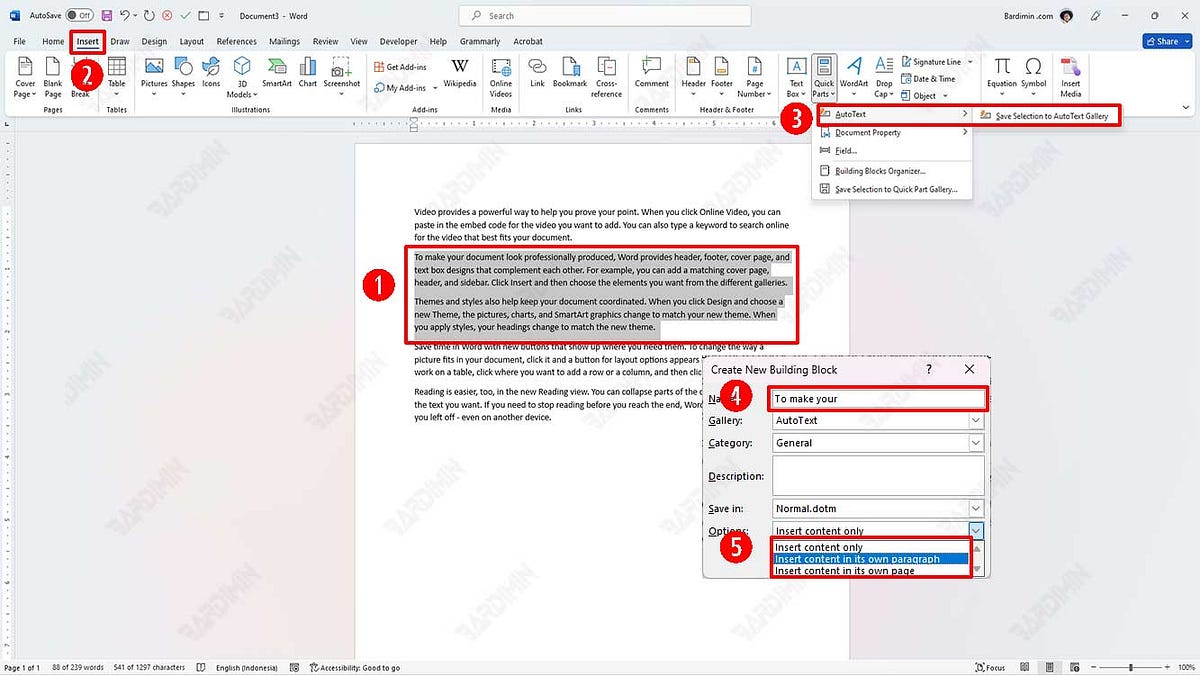 How to Create Reusable Text (Boilerplate) as Auto Text in Microsoft ... How to Create Reusable Text (Boilerplate) as Auto Text in Microsoft ...