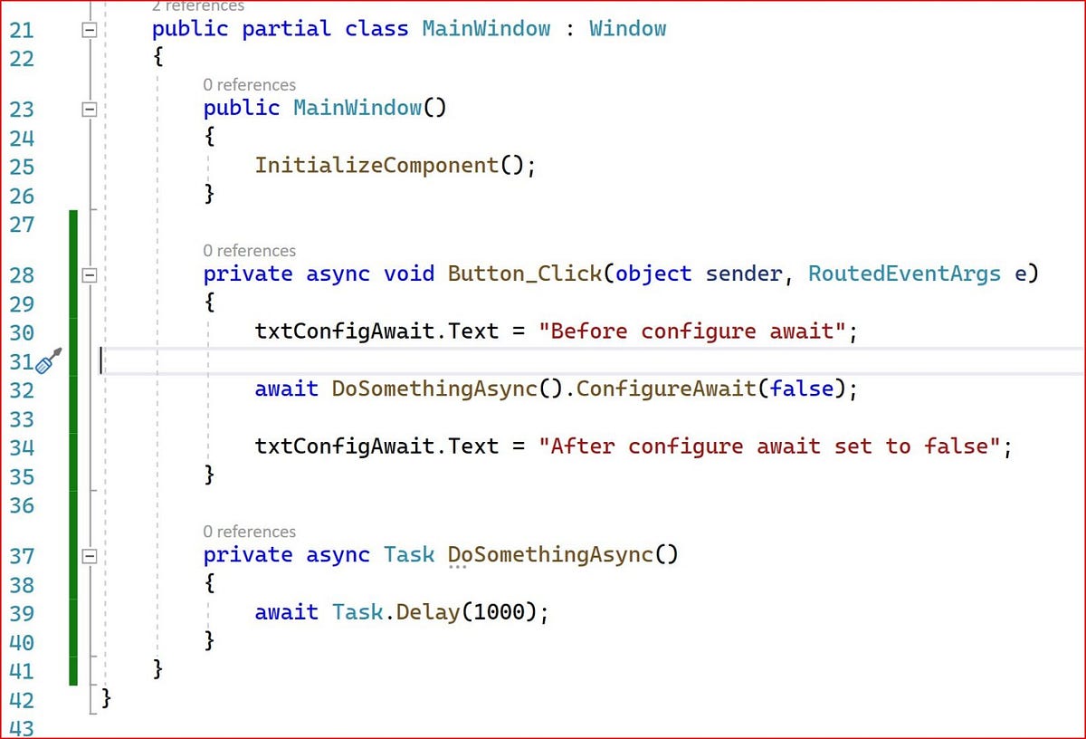 Should I use ConfigureAwait(true) or ConfigureAwait(false)? | by Vijaynath Viswanathan | Medium
