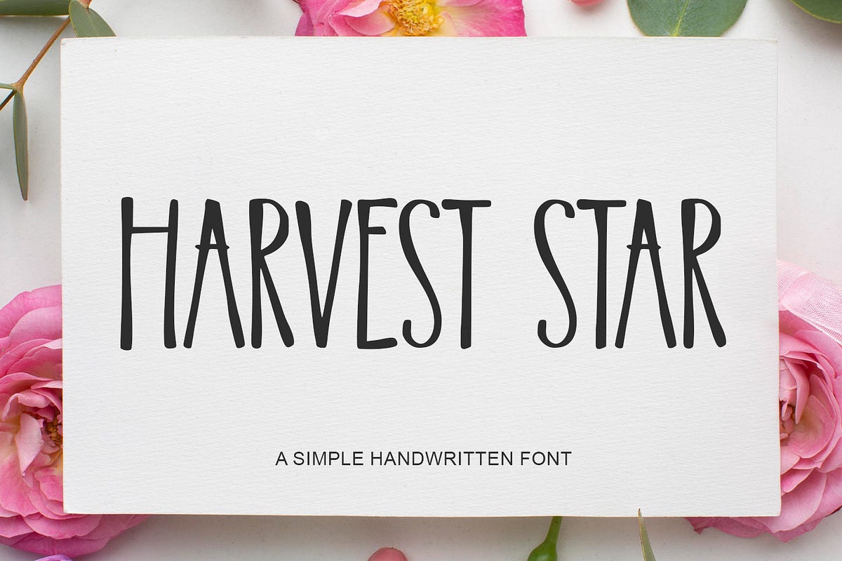 Harvest Star Font - Datadreamer - Medium