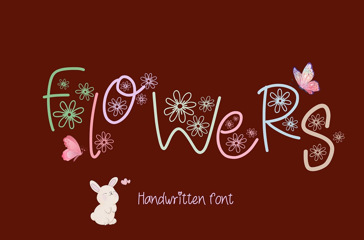 Flowers Font - Seraphinaspectrum - Medium