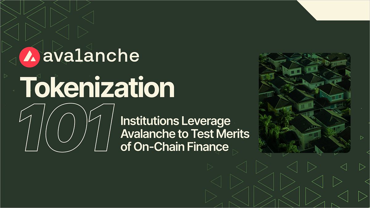 Tokenisasi 101: Institusi Memanfaatkan Avalanche untuk Menguji Manfaat ...