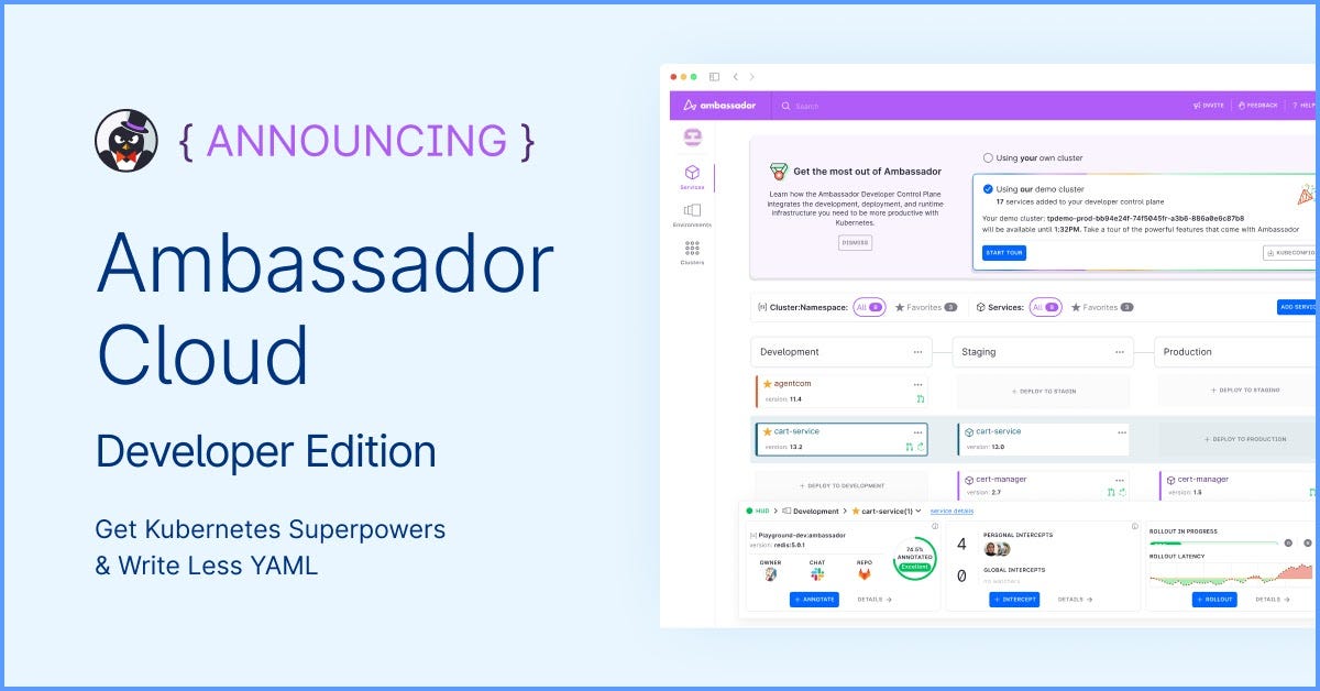 Introducing Ambassador Cloud Developer Edition | by Richard Li ...