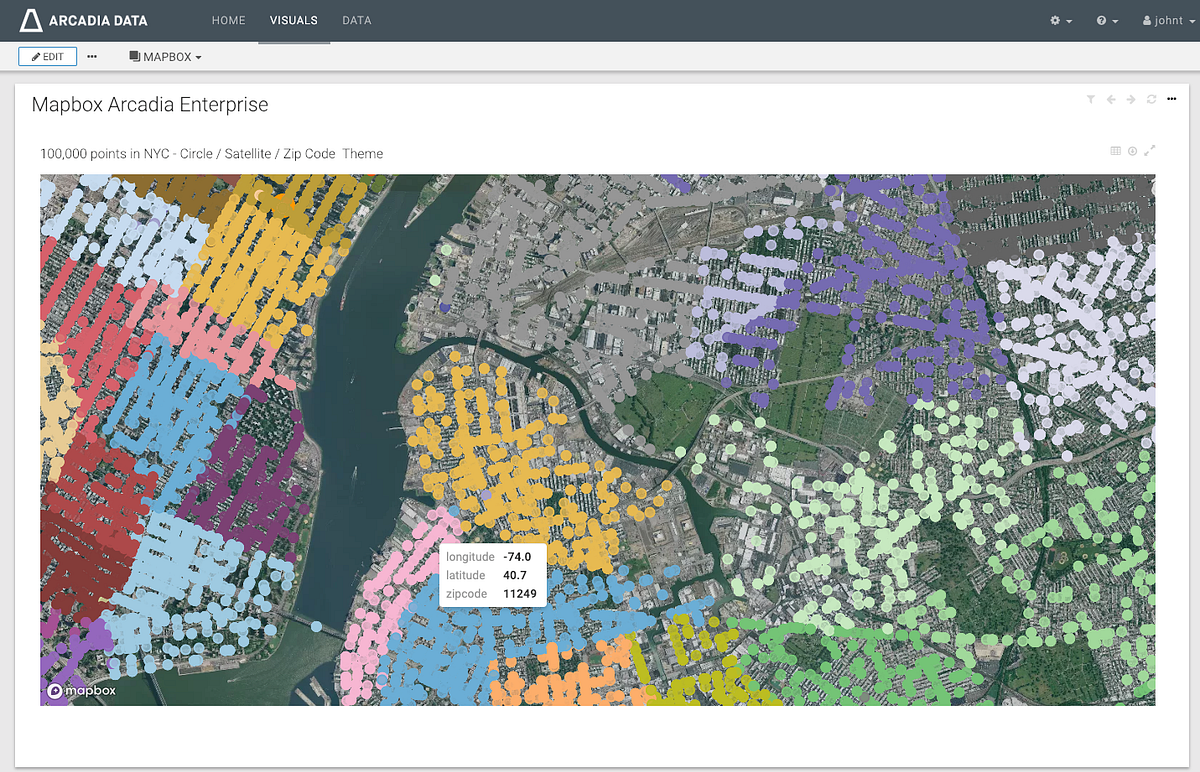 Fast, flexible maps for Arcadia Data | by Mapbox | maps for developers