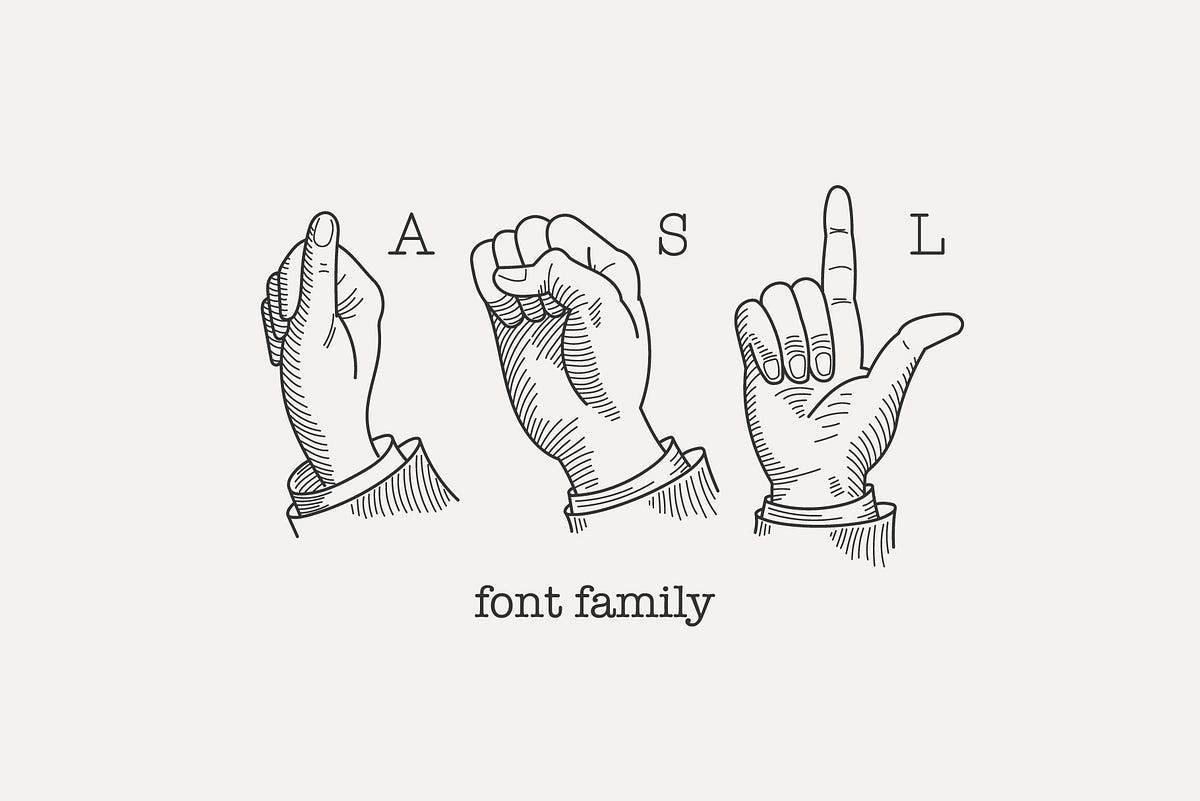 ASL Line Font | by Miamirabilis | Apr, 2024 | Medium