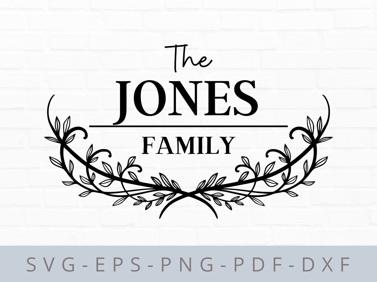 Family Name Monogram Svg Free Download | by Glowglyph | Apr, 2024 | Medium