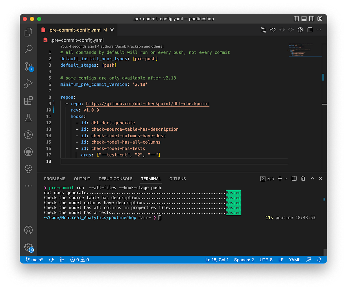 Goodbye pre-commit-dbt, welcome dbt-checkpoint! | by Martin Guindon ... Goodbye pre-commit-dbt, welcome dbt-checkpoint! | by Martin Guindon ...