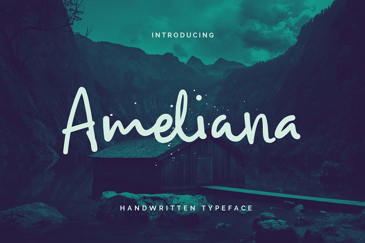 Ameliana Script Font - Seraphinaspectrum - Medium