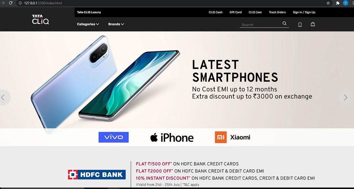 Clone Tata-Cliq -> Front End and Back End | by Nikhil Gupta | Medium