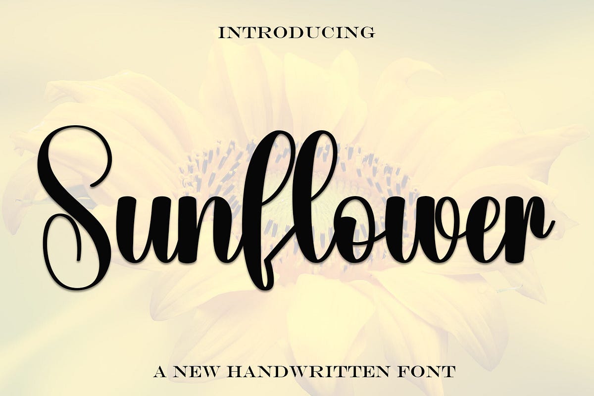 Sunflower Font - Sonicsketch - Medium