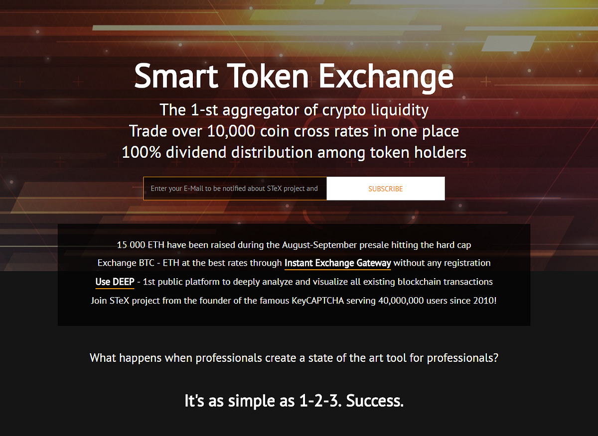 SteX Exchange — Single platform for all Digital Currency | by Puneeth ...
