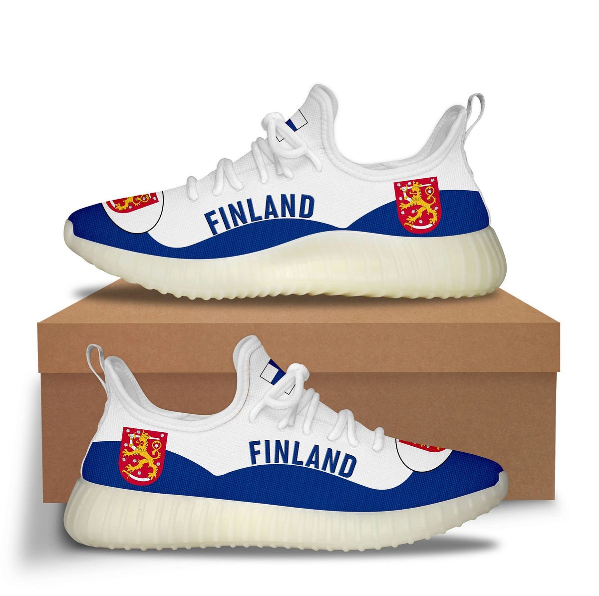 Yz Boost Shoes & Sneakers ‘Finland’ Liles-X2 2024 Style Design By ...