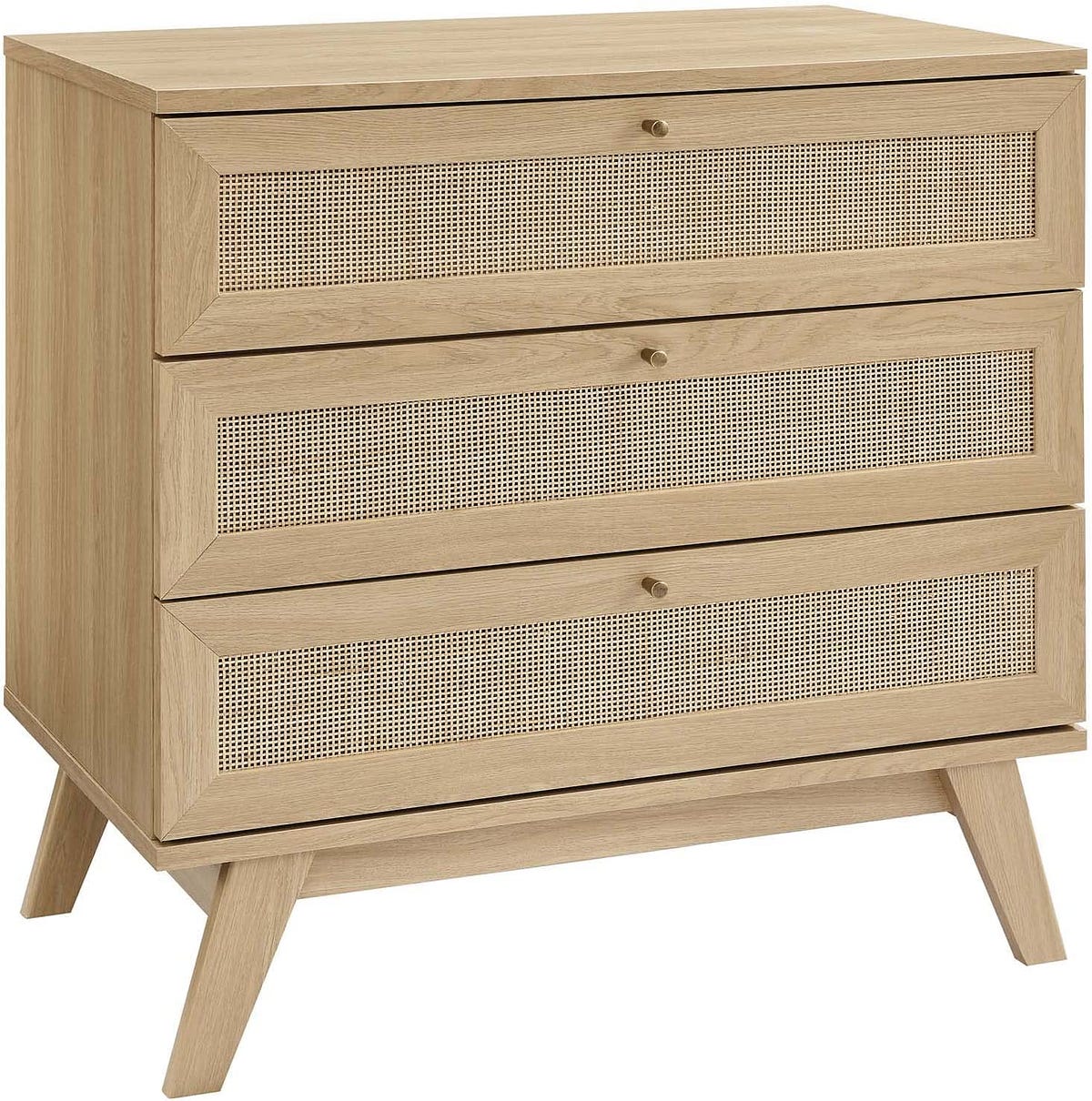 Modway Soma 3-Drawer Dresser in Oak - Rochelle Johnston - Medium