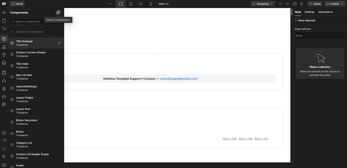 Building a Self-Hosted Static Website with Webflow, DevLink, and Next.js | by Robin Granqvist ...