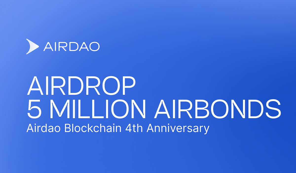 AirDAO: 区块链四周年空投 - AirDAO中文频道 - Medium