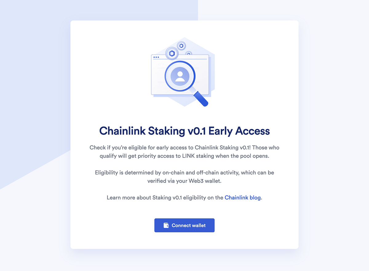 ตรวจสอบสิทธิเข้าถึง Chainlink Staking v0.1 ของคุณก่อนการเปิดตัว | by Chainlink Thailand ...