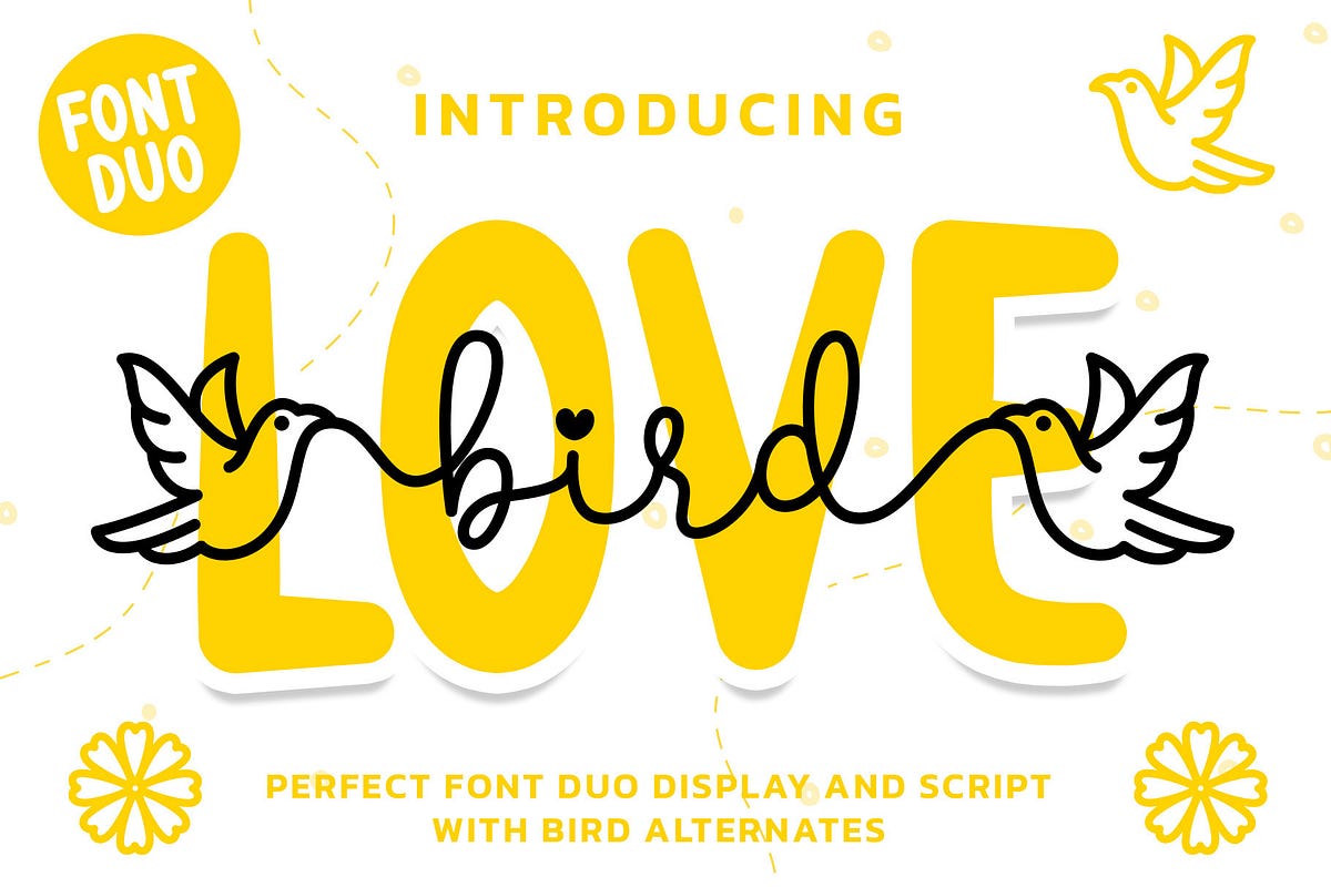 Love Bird Font - Graceglimmer - Medium