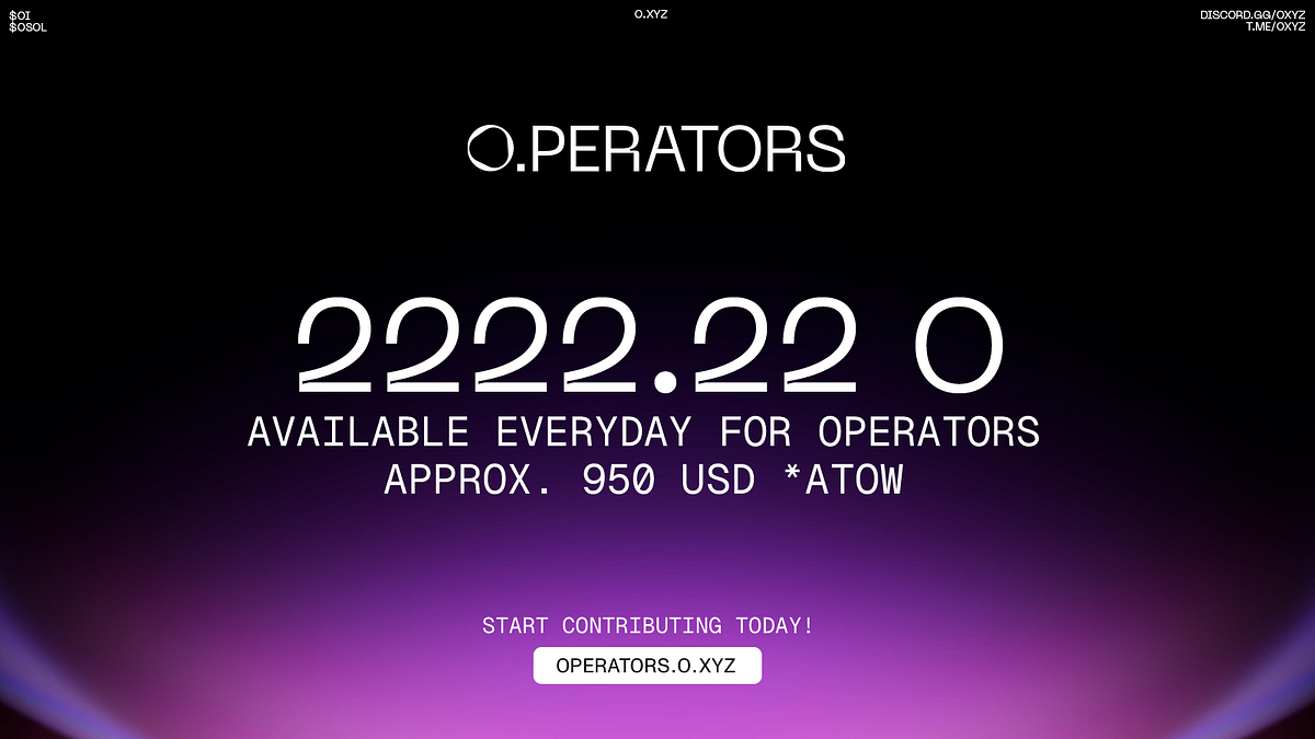 O.PERATORS: Decentralized Community Engagement & Reward System | by Sak ...