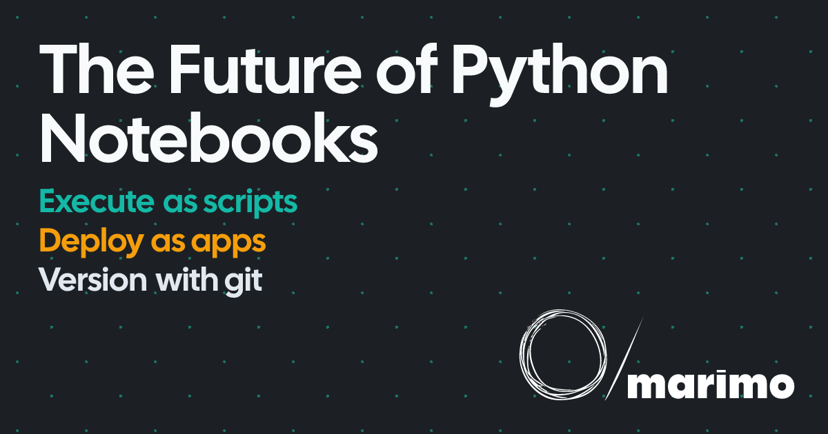 Introducing Marimo Notebooks: The Reactive Notebook We’ve Been Waiting For… | by PrimerPy | Jun ...