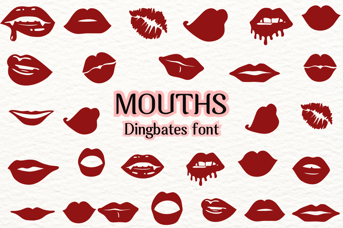 Mouths Font - Byteballadeer - Medium