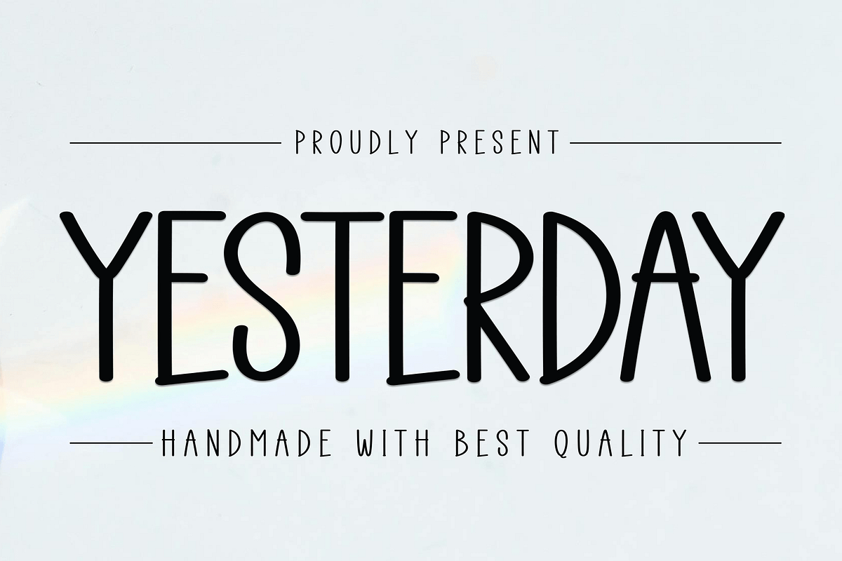 Yesterday Font | by Lilylumos | Apr, 2024 | Medium