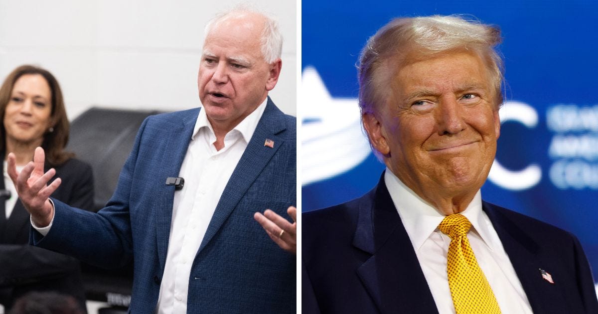 The ⁣text discusses a recent event featuring Tim⁢ Walz, who made a ...