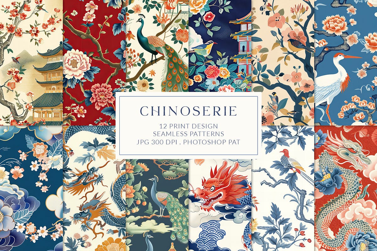 Chinese Ornament Seamless Patterns 2 Free | by Eclipseartistry | Aug ...