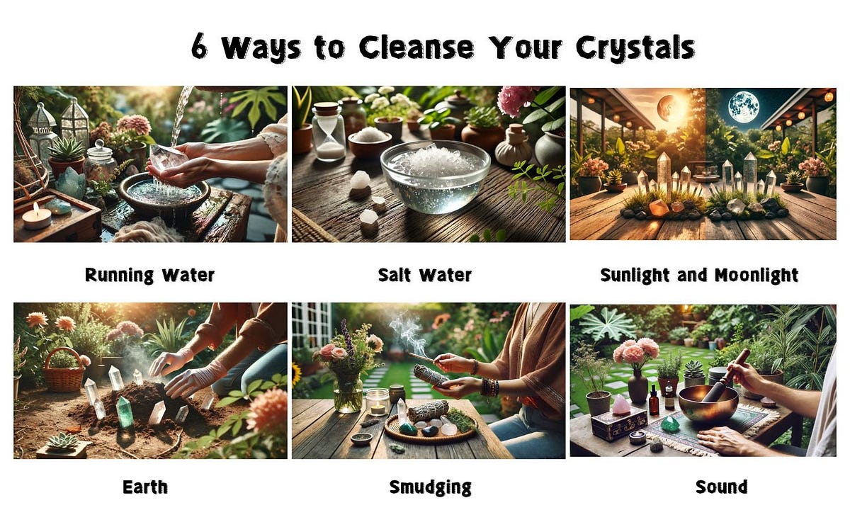 6 Best Ways To Cleanse Crystals. 1. Running Water | by Clara Crystals ...