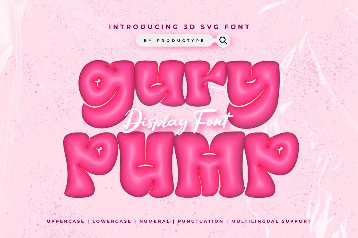 Gury Pump Font | by Vividvox | Medium