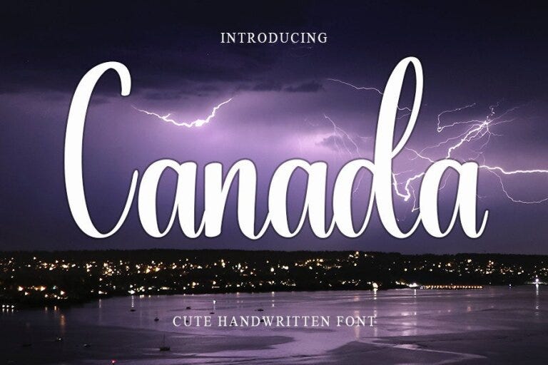 Canada Font - ishirakawamary - Medium