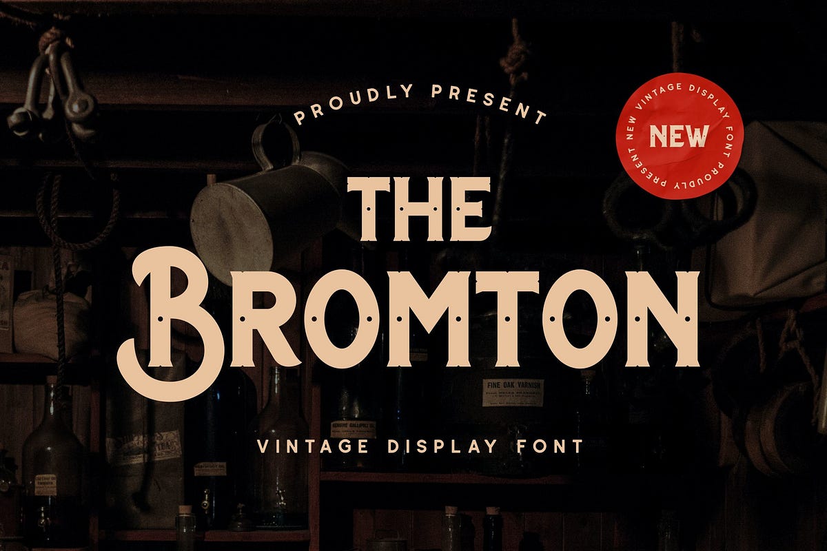 The Bromton Font Font - Datadreamer - Medium