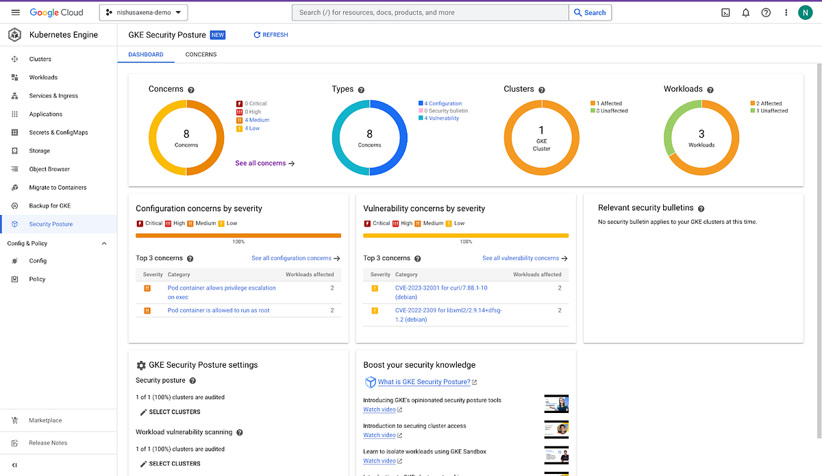 Gke Security Posture Management Gke Security Posture Management Is A… By Nishu Saxena Aug
