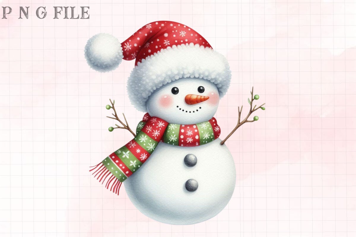 Christmas Snowman Clipart PNG Free | by Pixelpilgrim | Sep, 2024 | Medium