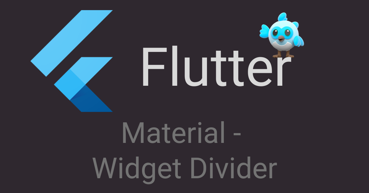 Flutter: Material — Widget Divider | by Jaime Alberto Téllez Bohórquez ...