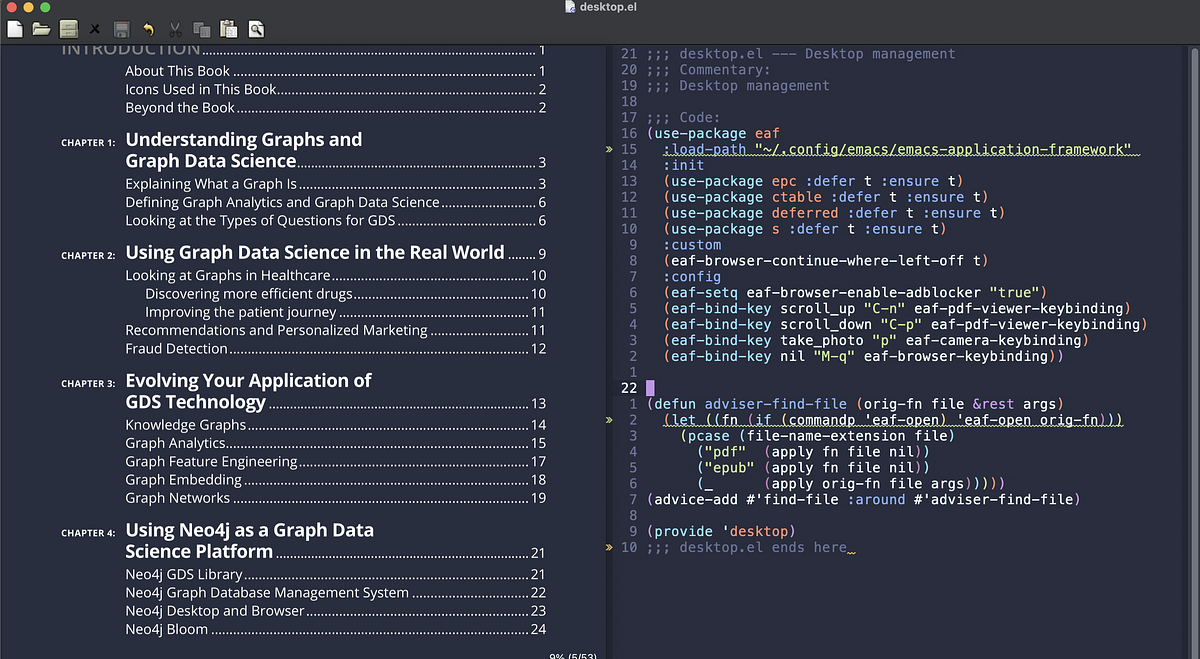 Live in Emacs using EAF. Live in Emacs using Emacs Application… | by alpha2phi | Medium