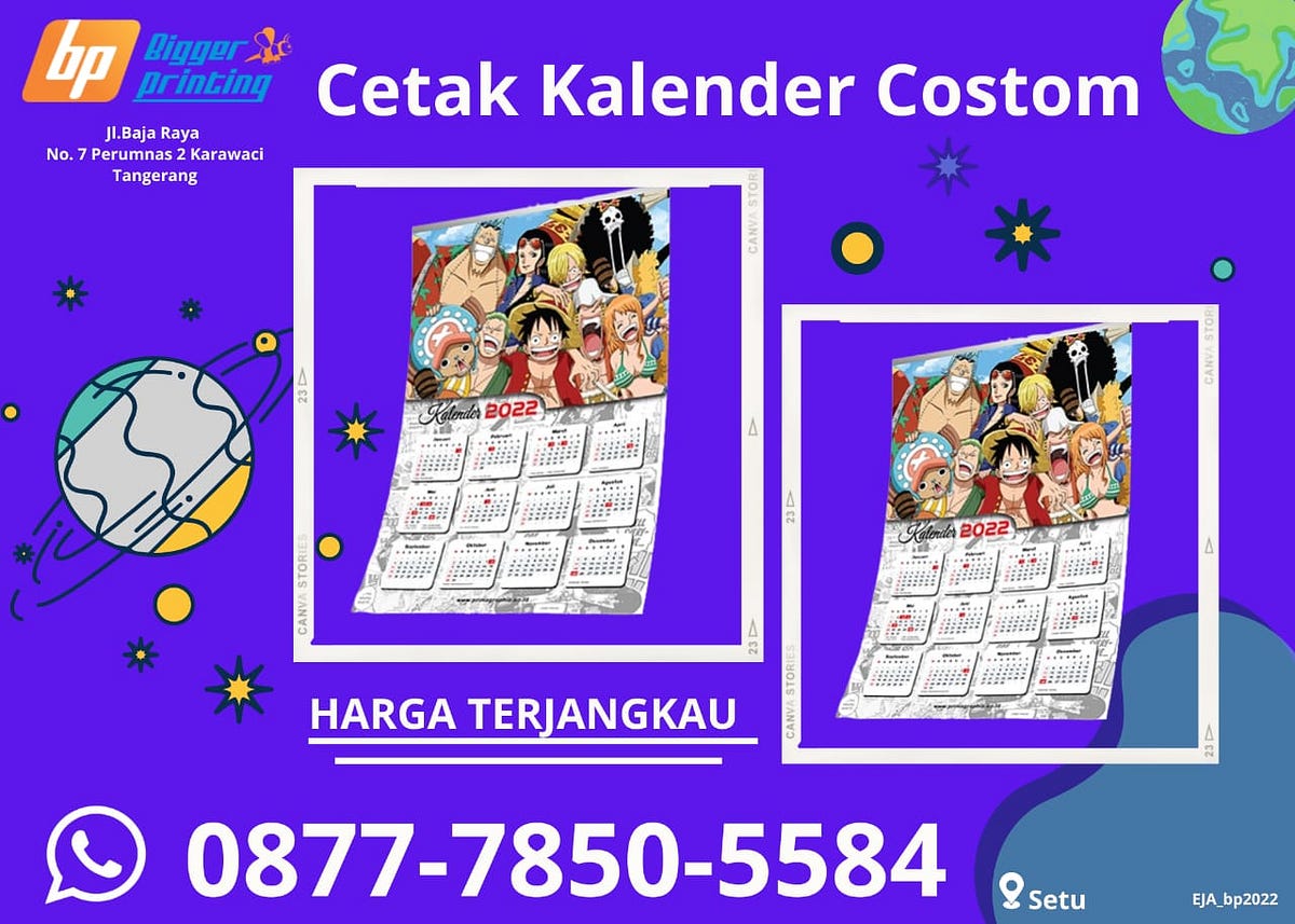 HARGA TERJANGKAU, Wa./Call. 0877–7850–5584, Cetak Kalender Custom di ...
