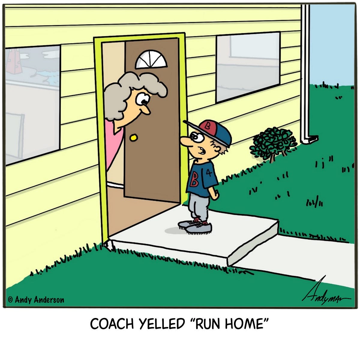 Cartoon about Little League by Andy Anderson | Andy Anderson Cartoons