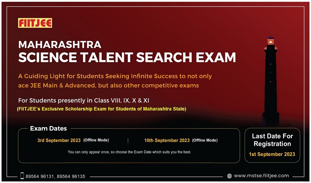 Maharashtra Science Talent Search Exam 2023 | by FIITJEE PUNE CENTRE | Medium