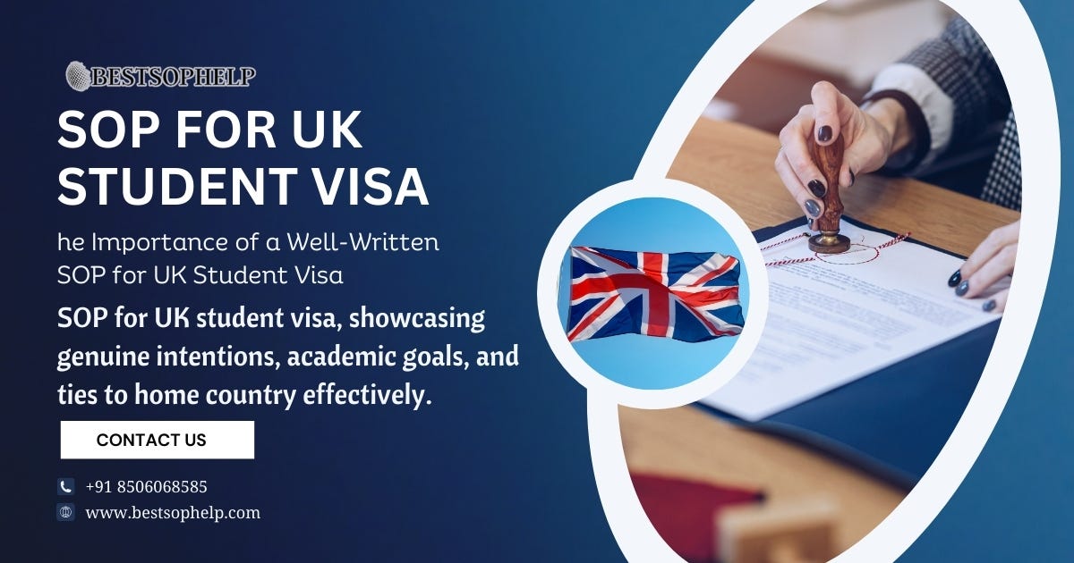 SOP FOR UKThe Importance of a Well-Written SOP for UK Student Visa | by ...