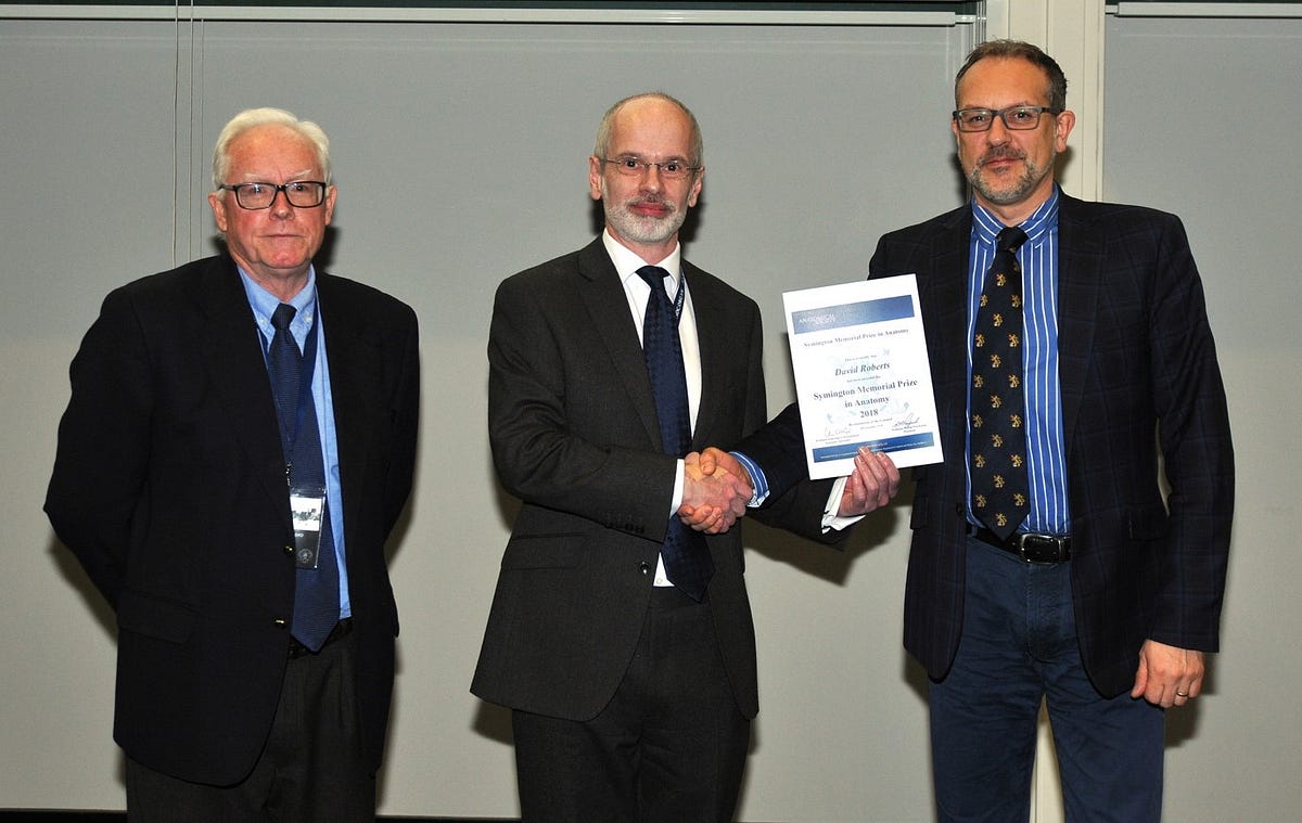 Anatomy prize for Dave. Dr Dave Roberts, Head of the Divisionof… | by ...