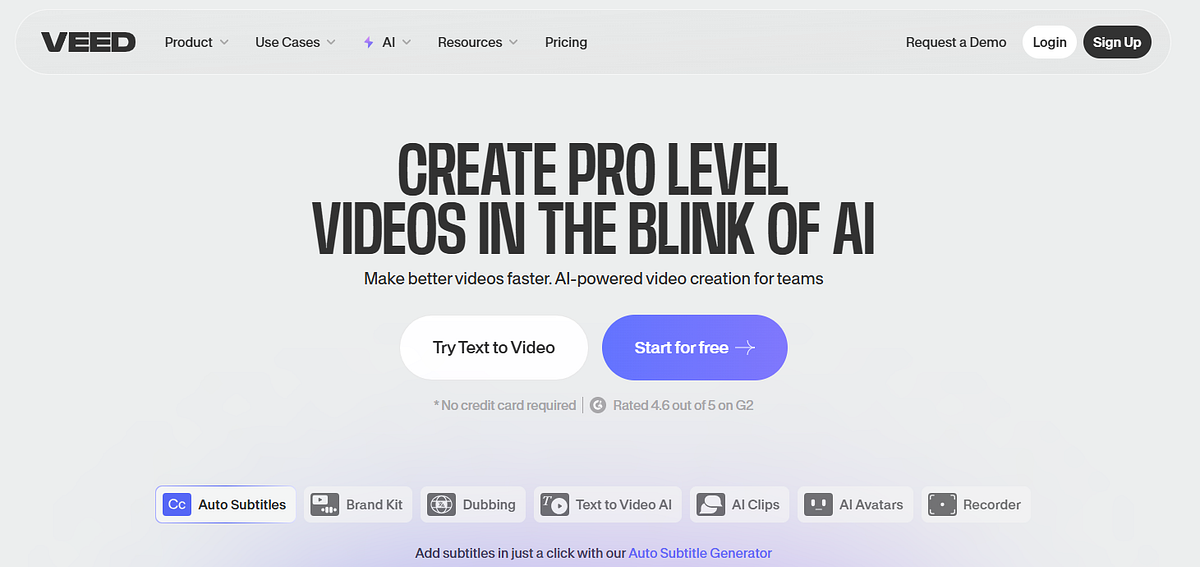 Veed.io Review 2025: A Good Online Video Editor for Content Creators ...