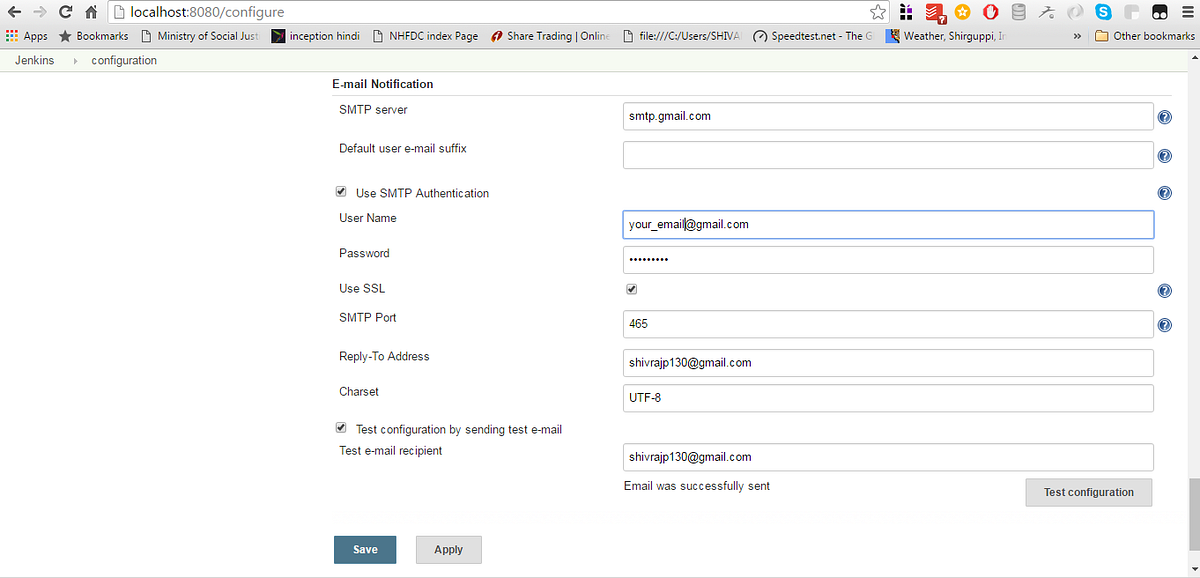 Jenkins setting up email reports. With jenkins we can have test results ... Jenkins setting up email reports. With jenkins we can have test results ...