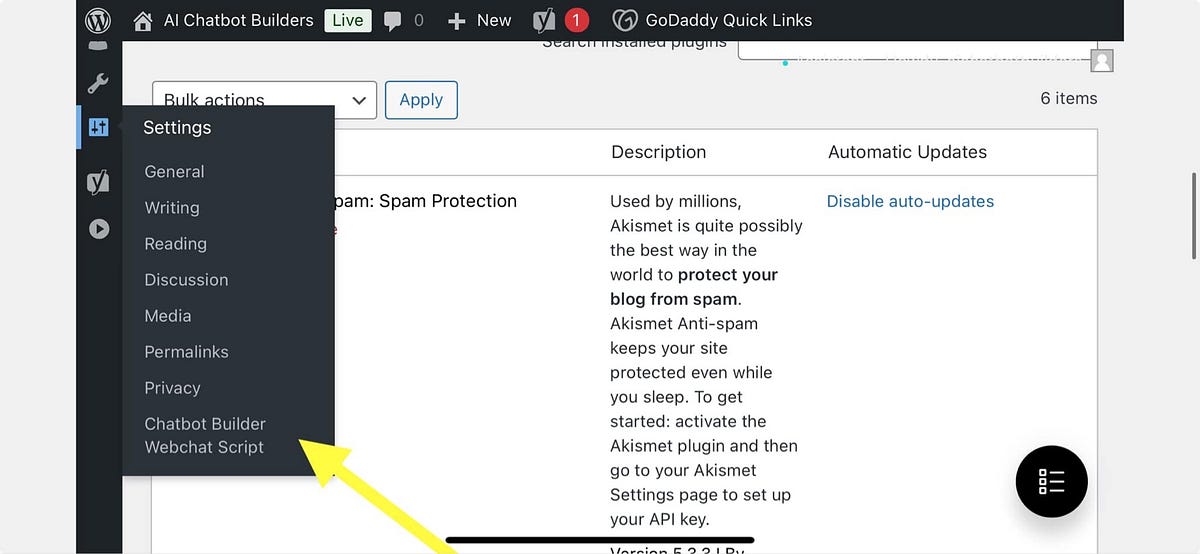 Easiest Way to Add an AI Webchat to WordPress with Chatbot Builder AI’s Plugin | by Ryan Baggott ...