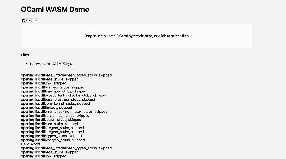 Run OCaml in the browser by WebAssembly | by Vincent Chan | Medium