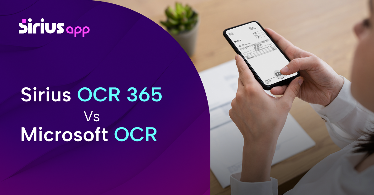 Microsoft OCR vs. Sirius OCR 365: What’s the Best OCR Software for Invoice Processing ...
